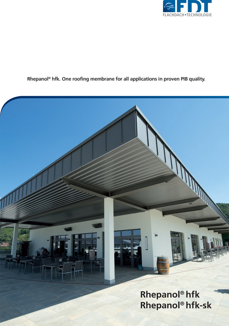 Rhepanol hfk-bs Roofing Membrane - FDT Flachdach Systeme GmbH